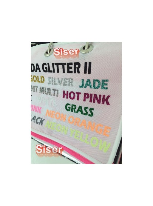 Siser Flexfolie mit grobem Glitter Glitter2 G0001 Weiß, white